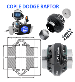 E10 COPLE DODGE RAPTOR BARRENO PILOTO EXTERIOR A= 6.380” LARGO F= 5.600 ...