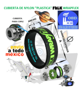 10R CUBIERTA FALK DE NYLON PLASTICA 0360572 PARA COPLE WRAPFLEX ...