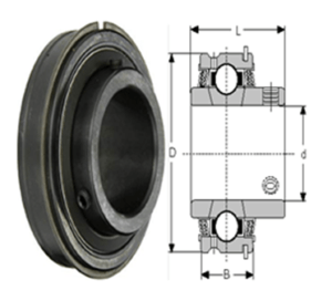 SER205-16 RODAMIENTO ECONOMIC EXTERIOR PLANO CON SEGURO EXTERIOR 1 ...