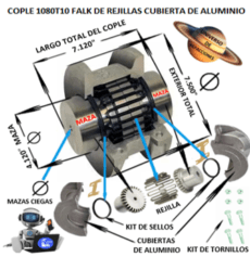 1080T10 COPLE FALK STEELFLEX DE REJILLAS CUBIERTA DE LAMINA EXTERIOR 7. ...