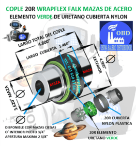 20R COPLE FALK SERIE 10 WRAPFLEX EXTERIOR 5” LARGO 4 13/16” - OSUNA ...