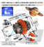E5 COPLE OMEGA REXNORD BARRENO PILOTO EXTERIOR 5 3/8” LARGO 5 5/16 ...