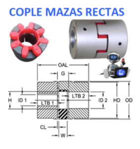 CJ42/55B COPLE COMPLETO DE FIERRO MAZAS RECTAS PILOTO CON SPIDER 98A ...
