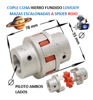 CJ24A COPLE COMPLETO DE FIERRO MAZAS ESCALONADAS PILOTO CON SPIDER 98A ...