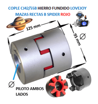 CJ42/55B COPLE COMPLETO DE FIERRO MAZAS RECTAS PILOTO CON SPIDER 98A ...