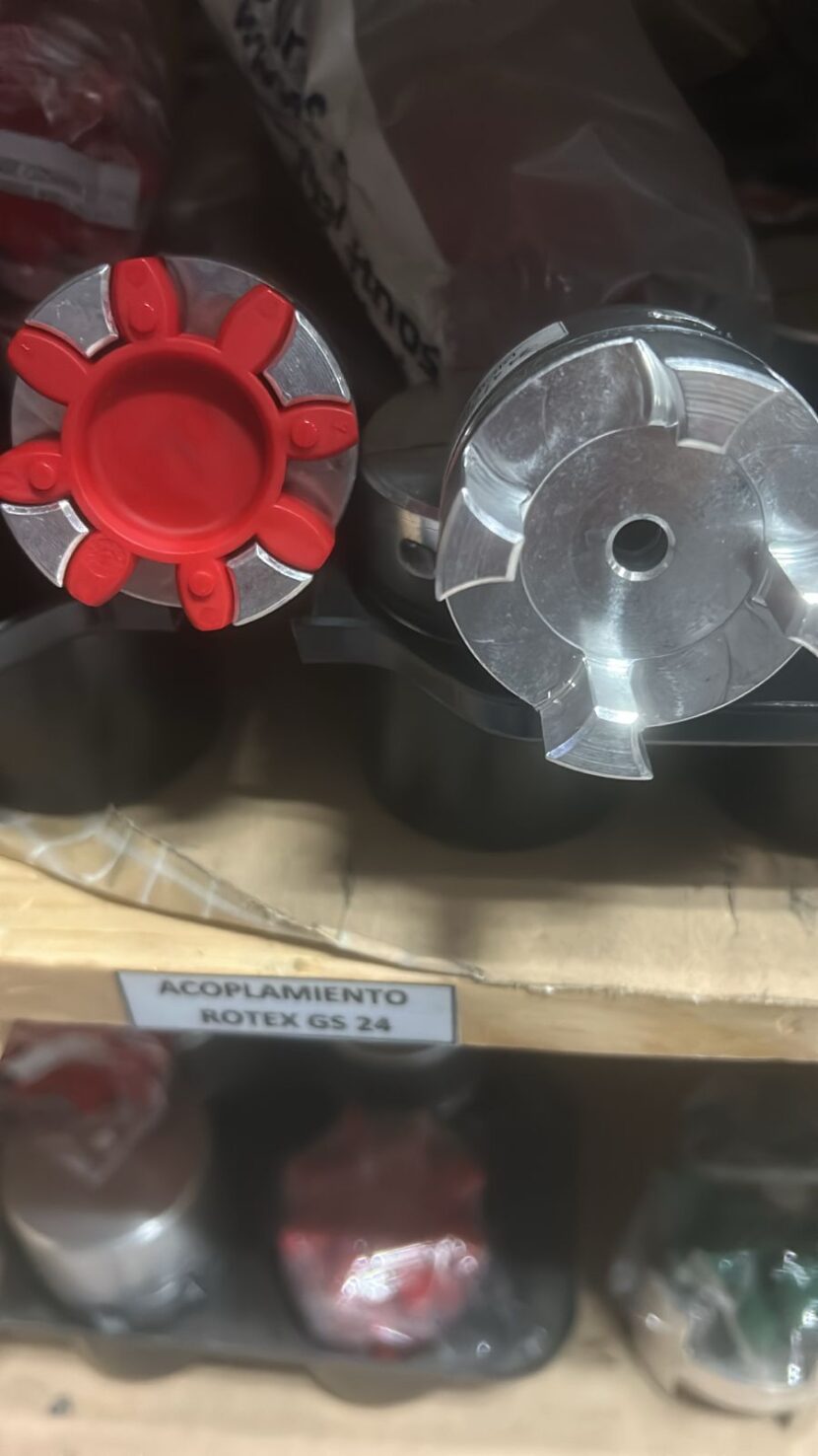 GS-24 2.5 COPLE ROTEX KTR DE ALUMINIO MAZAS ( 1A ) RECTAS CLAMP PILOTO ...